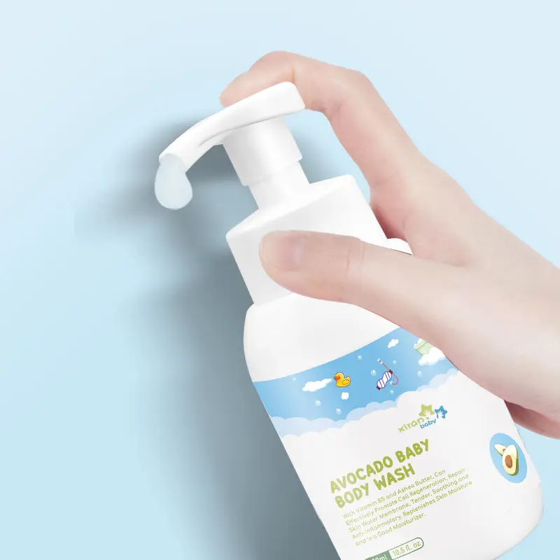 Private Label Natural Moisturizing Avocado Baby Body Wash